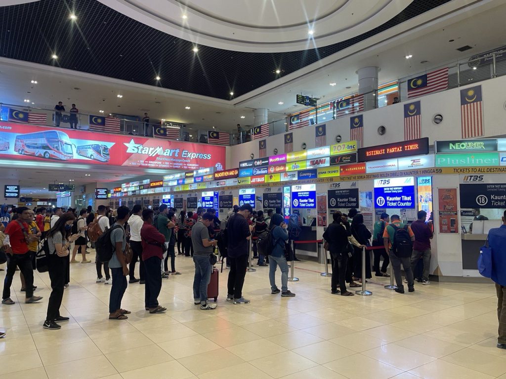 TBS, Terminal Bersepadu Selatan, la stazione degli autobus di Kuala Lumpur